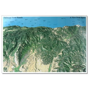NASA View of Philmont from Space Poster - Tooth of Time Traders