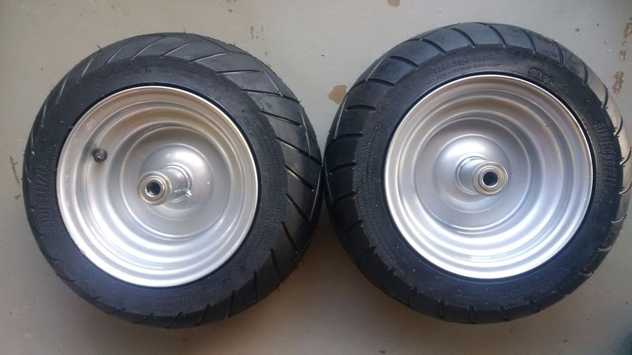 2 Dixie Chopper OEM Complete Front Wheels With 15x6.00-8 Motorcycle ...
