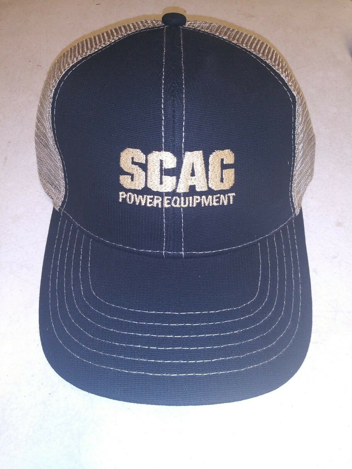 Scag Black & Orange Mesh Back Hat - Griggs Lawn and Tractor