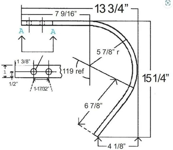 023-33913 Set of 5 Landscape Rake Tines Teeth to fit Landpride Woods ...