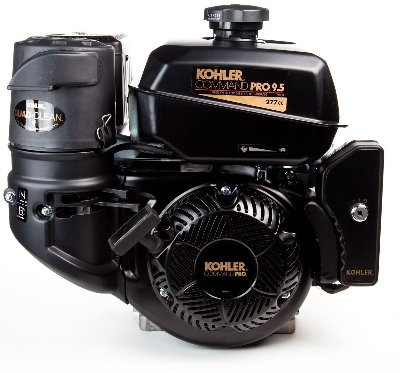 Kohler CH395 Command Pro Single Cylinder 9.5 HP Horizontal Engine ...