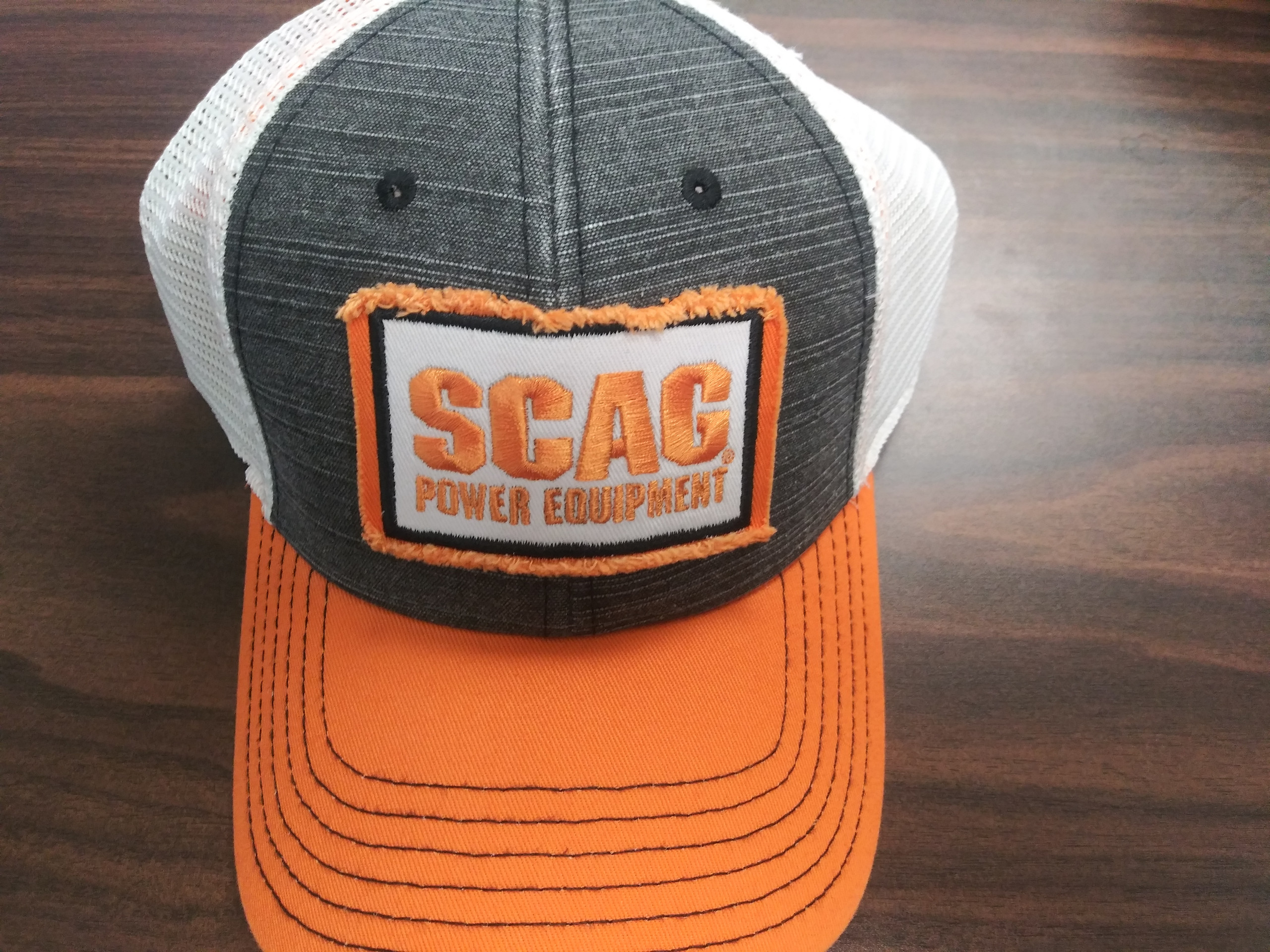 Scag Black & Orange Mesh Back Hat - Griggs Lawn and Tractor