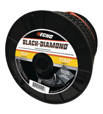 ECHO 330105075 BLACK DIAMOND 0.105 IN. X 1,132 FT. TRIMMER LINE SPOOL