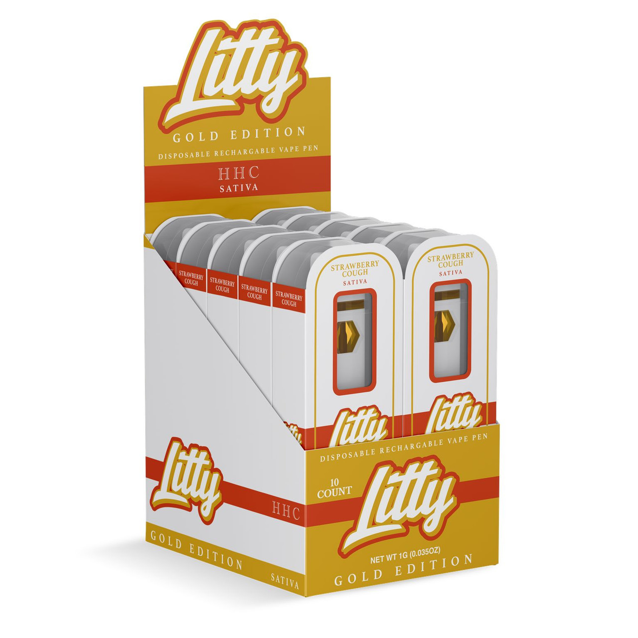 Litty Hhc Sativa Strawberry Cough Disposable Vape Pen