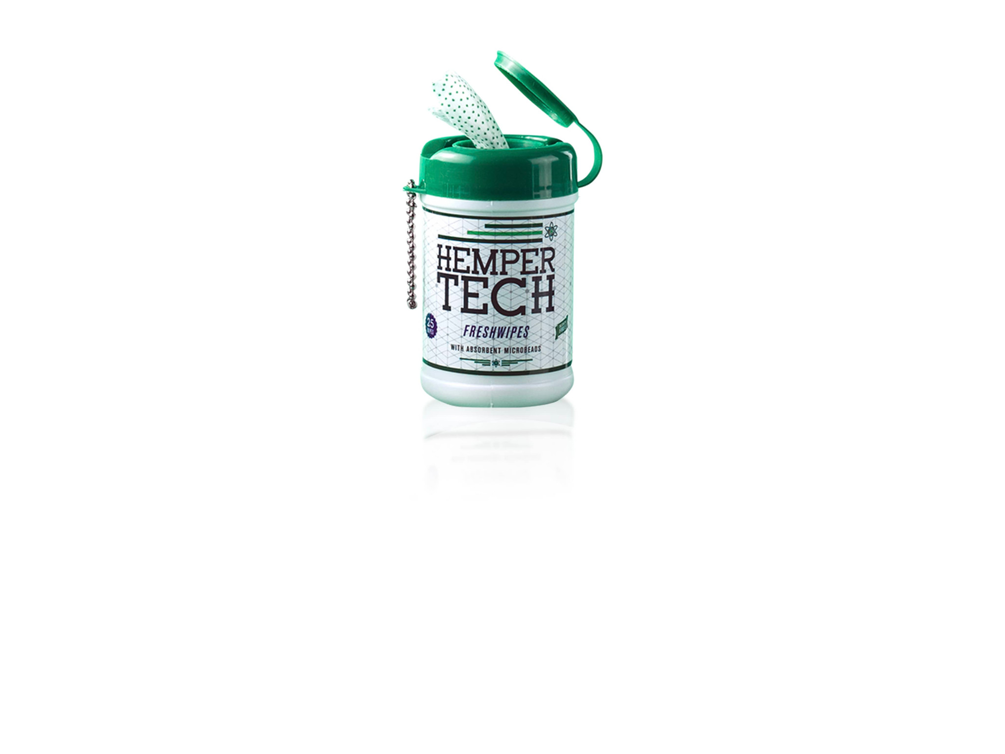 Alcohol Freshwipes Bucket with Keychain | Hemper Tech