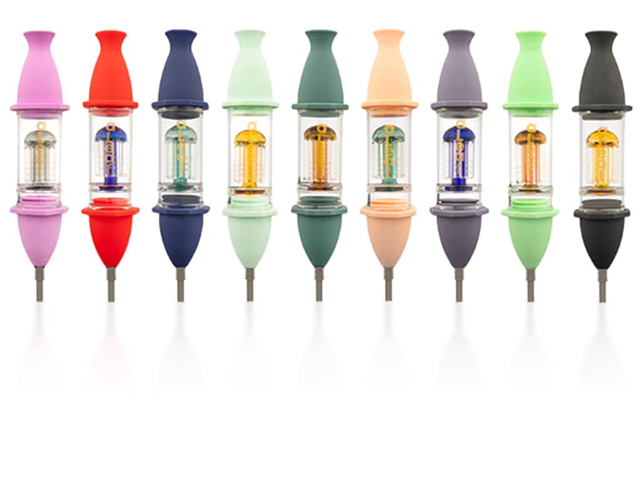 Silicone Rocket Nectar With Glass Tree Perc 825 Aleaf