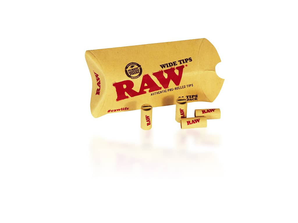 Pre-Rolled Wide Tips (21-Tips) | RAW