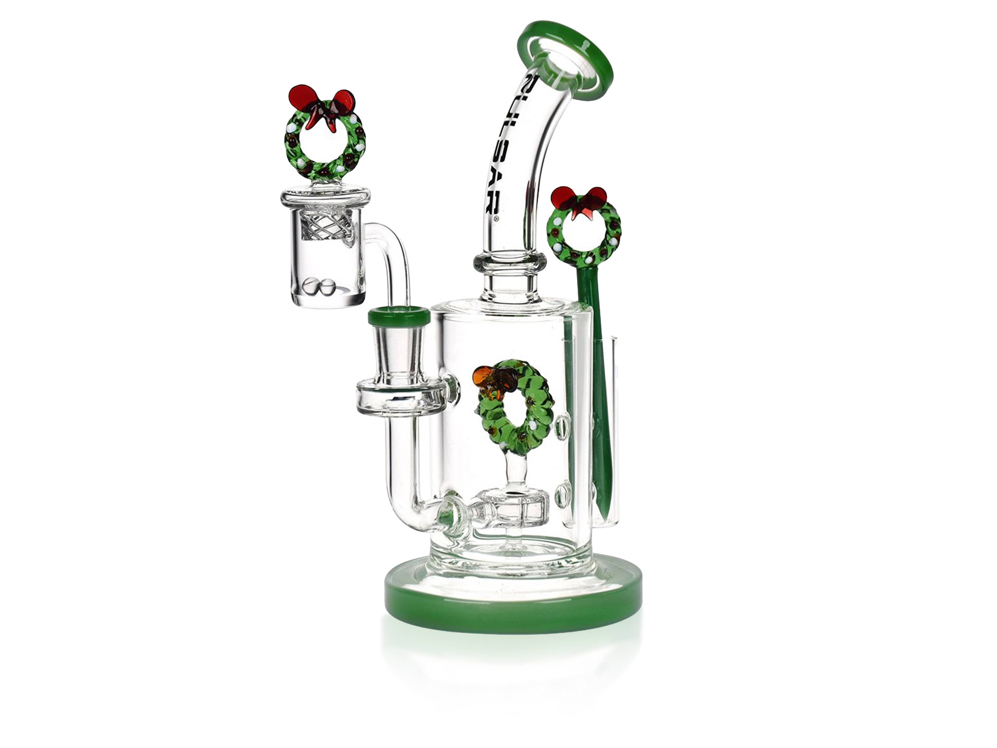 Holidaze Series Glass Dab Rig Set Pulsar