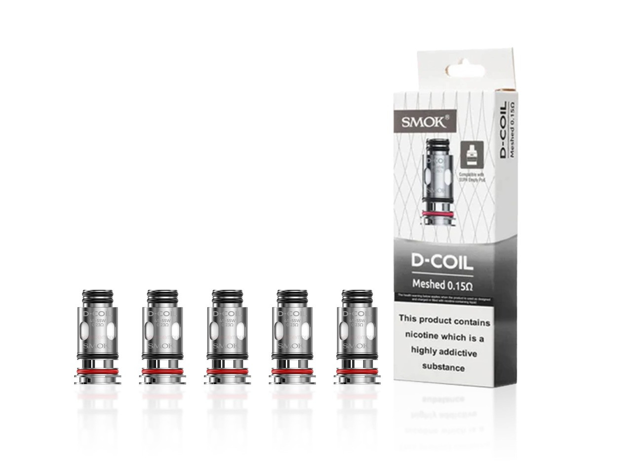 D-Coil Meshed Replacement Coils 5-Pack | Smok