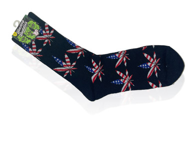 American Pot Leaf Socks | Blazing Buddies