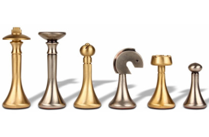 Solid Metal Chess Pieces - The Chess Store