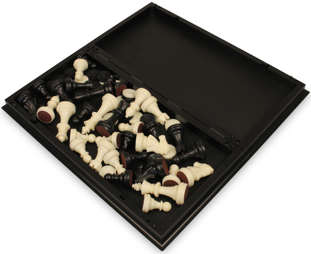 Chess & Checkers Folding Magnetic Travel Set - 12.5"