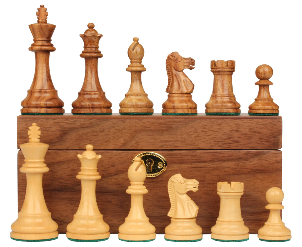 Chess Set – British – Sheesham – 3.5” King – The Chess Store