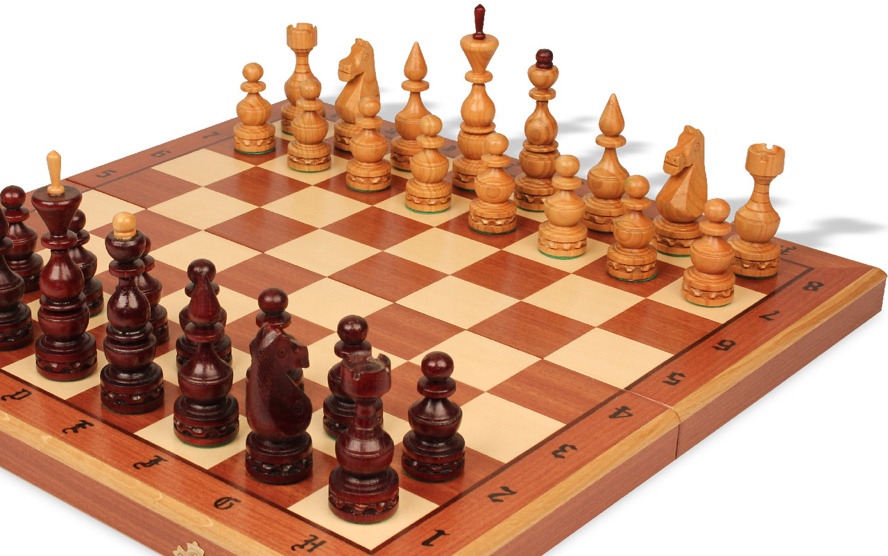 Debiut Folding Chess Set - Brown - The Chess Store