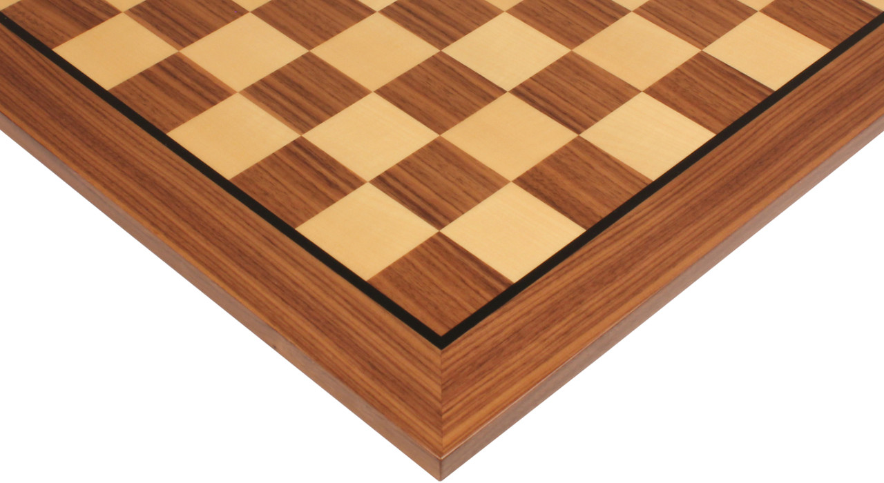 Chess Board – Classic Walnut – 2” Squares – The Chess Store