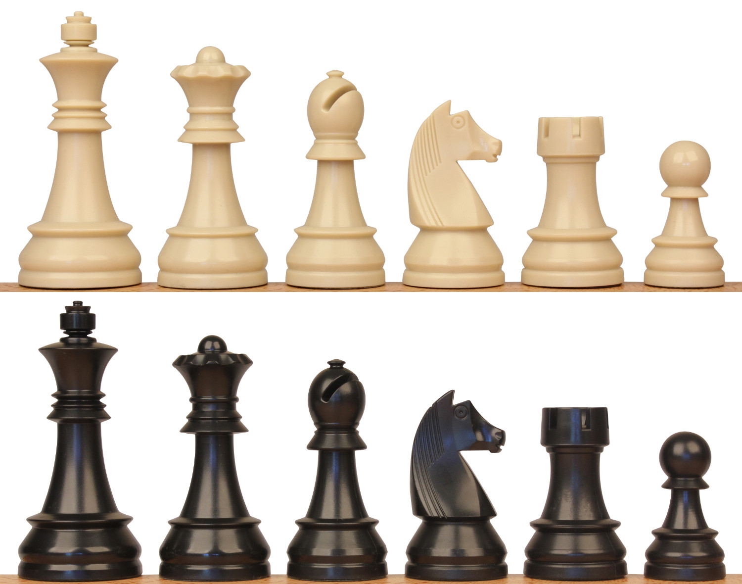 Tournament Special Series Double-Weighted Plastic Chess Set - Black ...