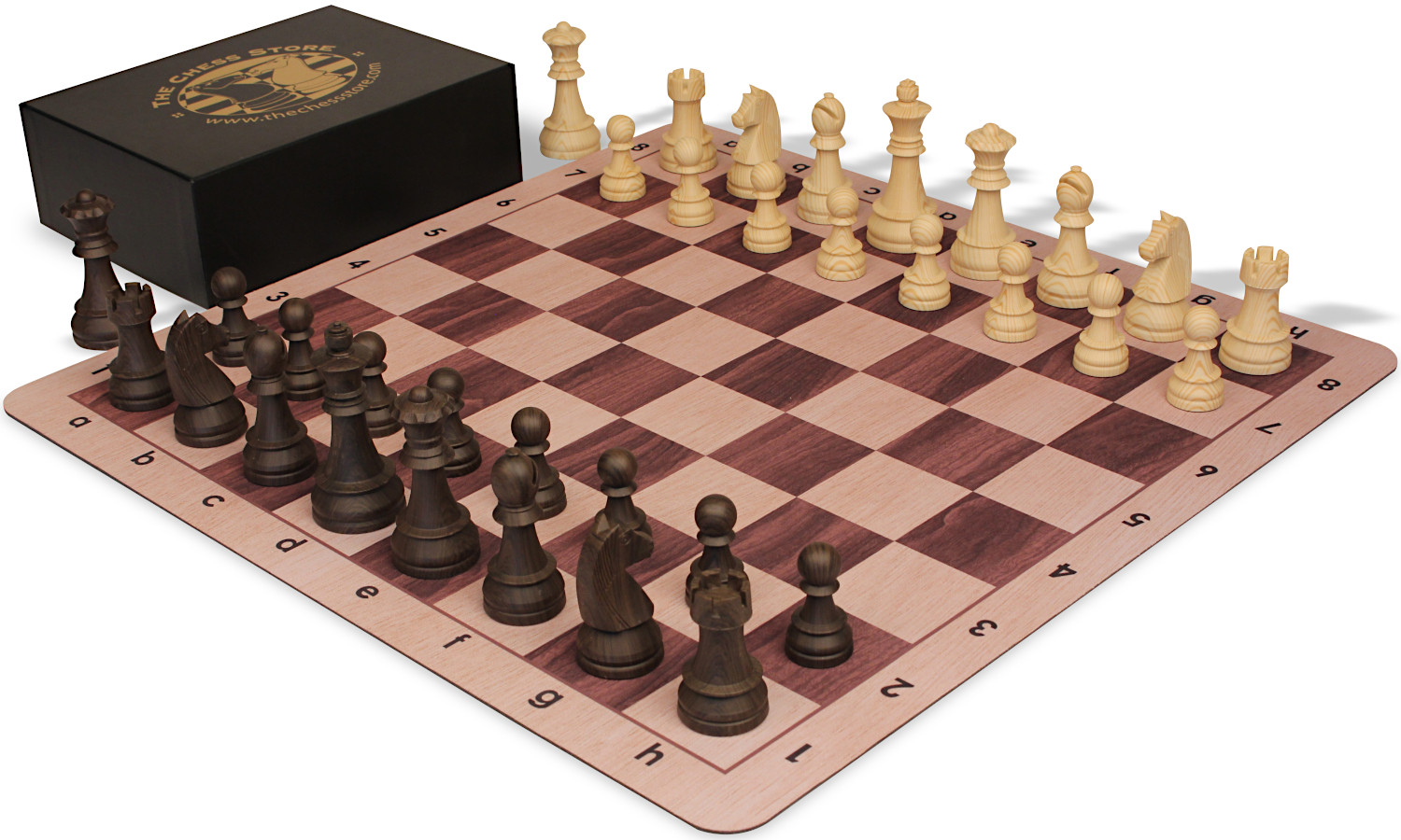 The Chess Store German Knight Tournament Special Plastic Chess Set Wood ...