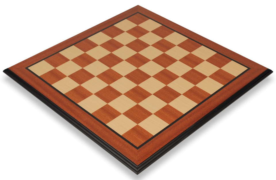 Chess Board – Molded Walnut – 2” Squares – The Chess Store