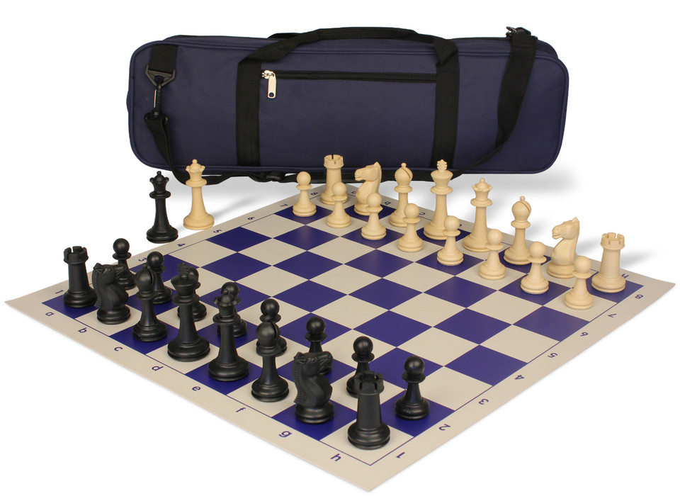 50 Games Blue Chess Score Book - The Chess Store