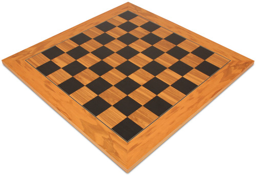 Chess Board – Black & Ash Burl – 1.75” Squares – The Chess Store