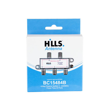 Hills Antenna BC15484B 4-Way Passive Splitter – Foxtel Approved | F ...