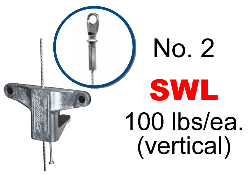 Our Products - Cable Hanging Systems - #2 Gripple Wire Hangers - Eyelet ...
