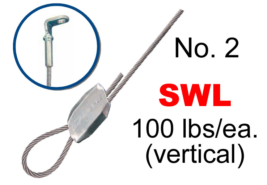 Our Products - Cable Hanging Systems - #2 Gripple Wire Hangers - Eyelet ...