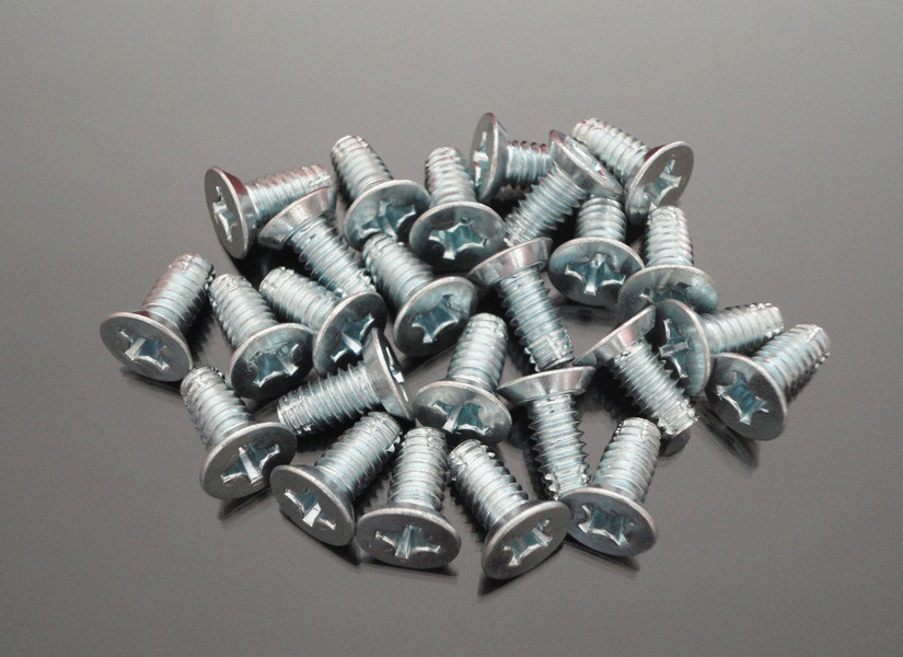 12-24 x 1/2" Phil Flat Undercut Hinge Screw Zinc Plated (Box of 100 ...