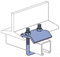 Channel to Beam Clamp Square U-Bolt for 13/16-1 5/8 Strut (Sold as Each)