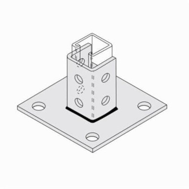 6 X 6 Square Strut Post Base (Sold as Each)