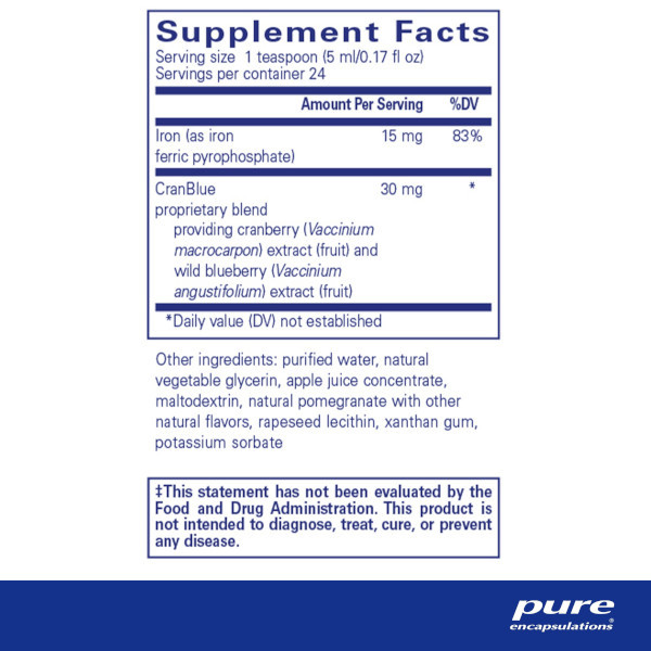 Iron Liquid - Pure Encapsulations 4.1 oz (120 ml)