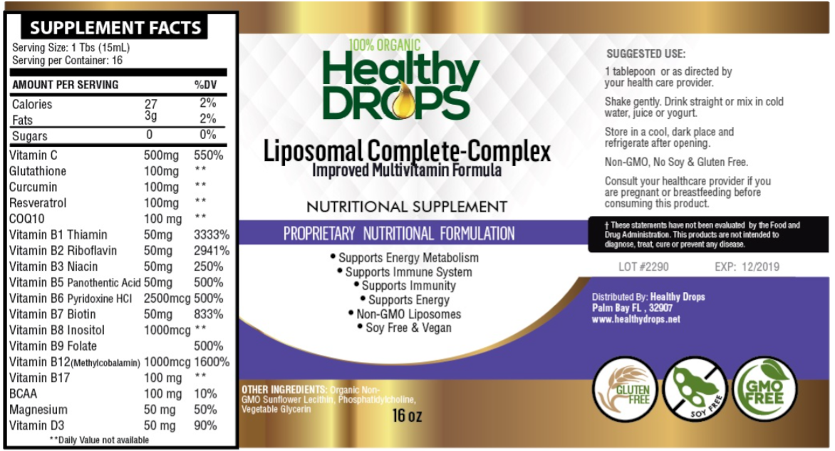 Liposomal Complete-Complex - Healthy Drops 8 oz (236 ml) SPECIAL ORDER