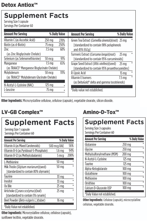 Detoxification Support Packets - Designs for Health 60 packets SPECIAL ...