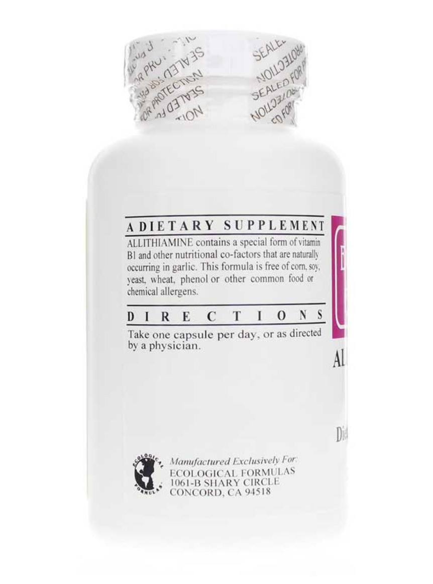 Allithiamine (Vitamin B1) - Ecological Formulas 50 mg, 250 Count
