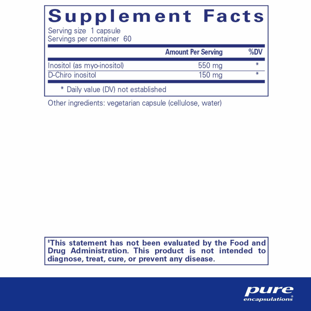 Inositol Complex - Pure Encapsulations 60 caps SPECIAL ORDER