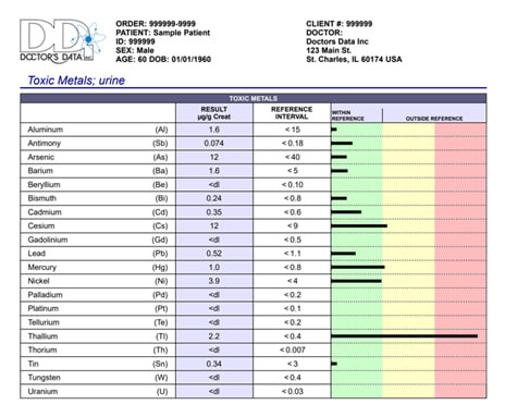 Urine Toxic & Essential Elements Test Timed - Doctor’s Data (No NY-NJ-RI)
