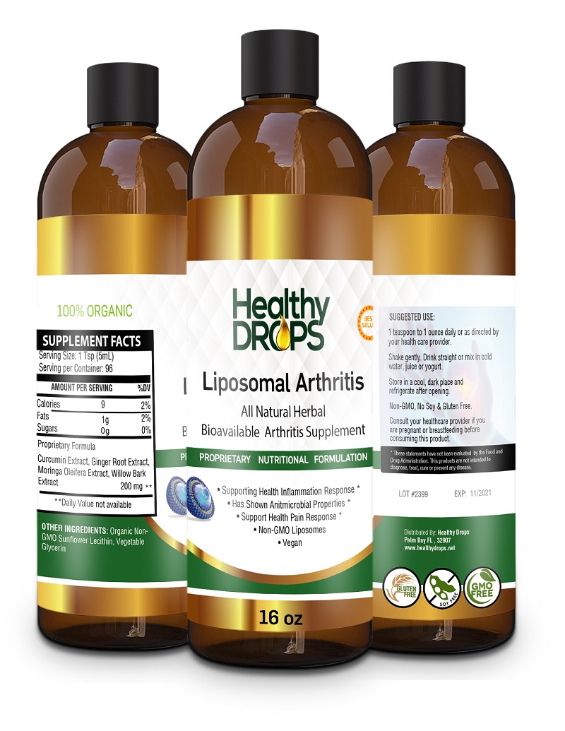 Liposomal Arthritis - Healthy Drops 16 oz (473 ml) SPECIAL ORDER