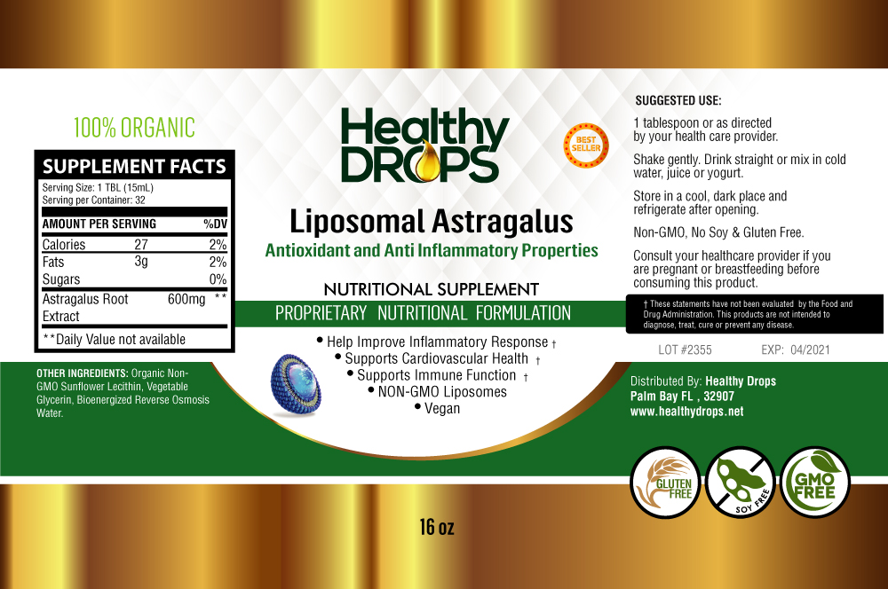 Liposomal Astragalus - Healthy Drops SPECIAL ORDER