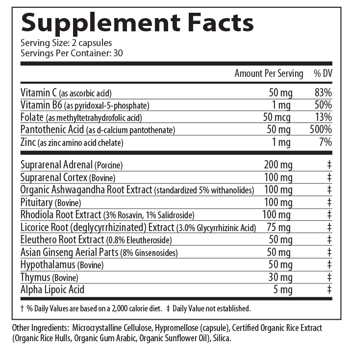Adrenal Synergy - DesBio 60 caps SPECIAL ORDER