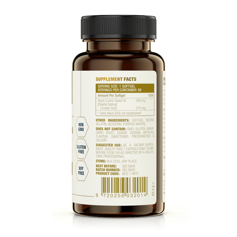 Black Cumin Seed Oil - MCS Formulas 500mg 90 caps