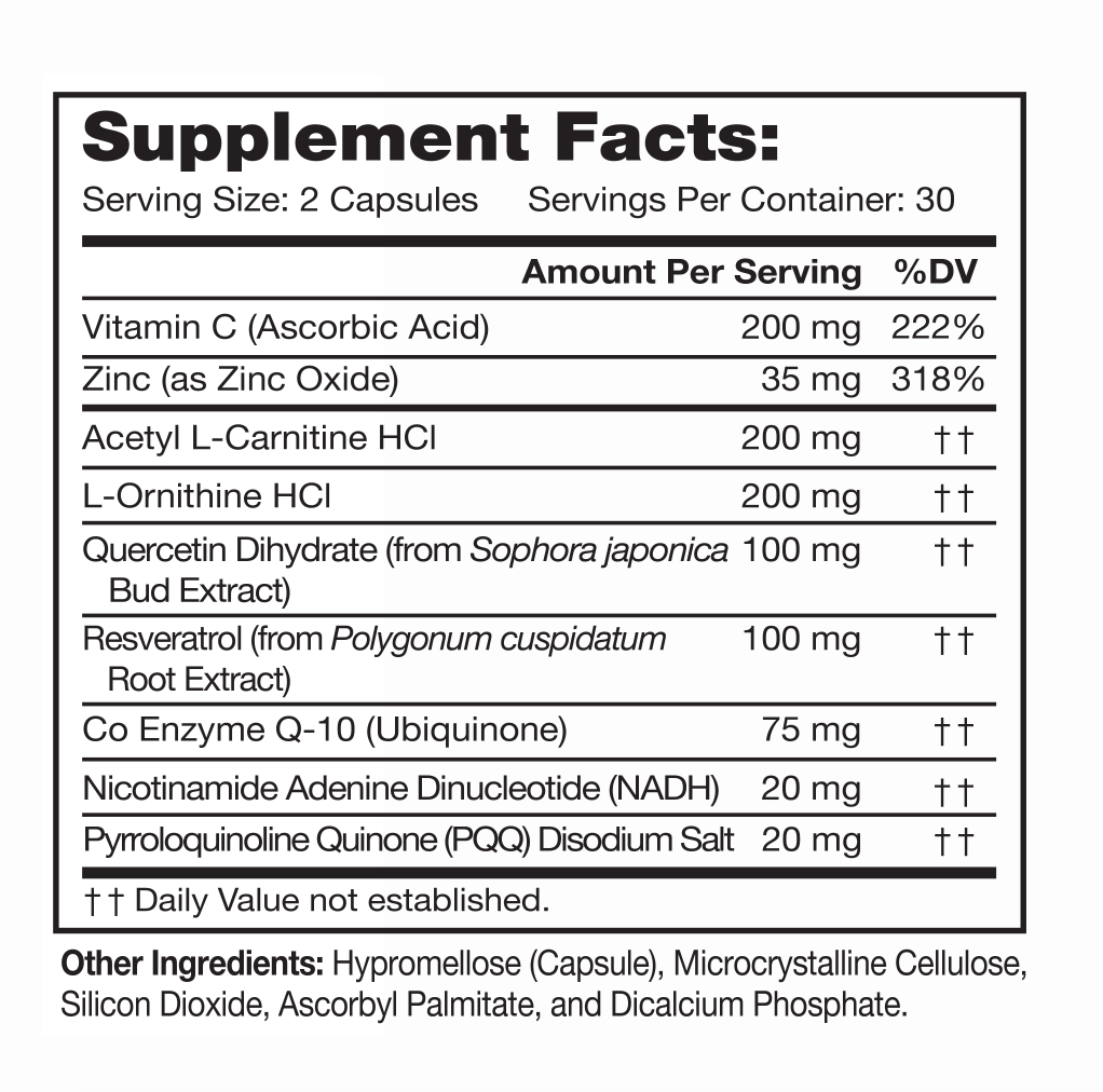 Daily Cell Recharge - Neuro Biologix 60 caps SPECIAL ORDER