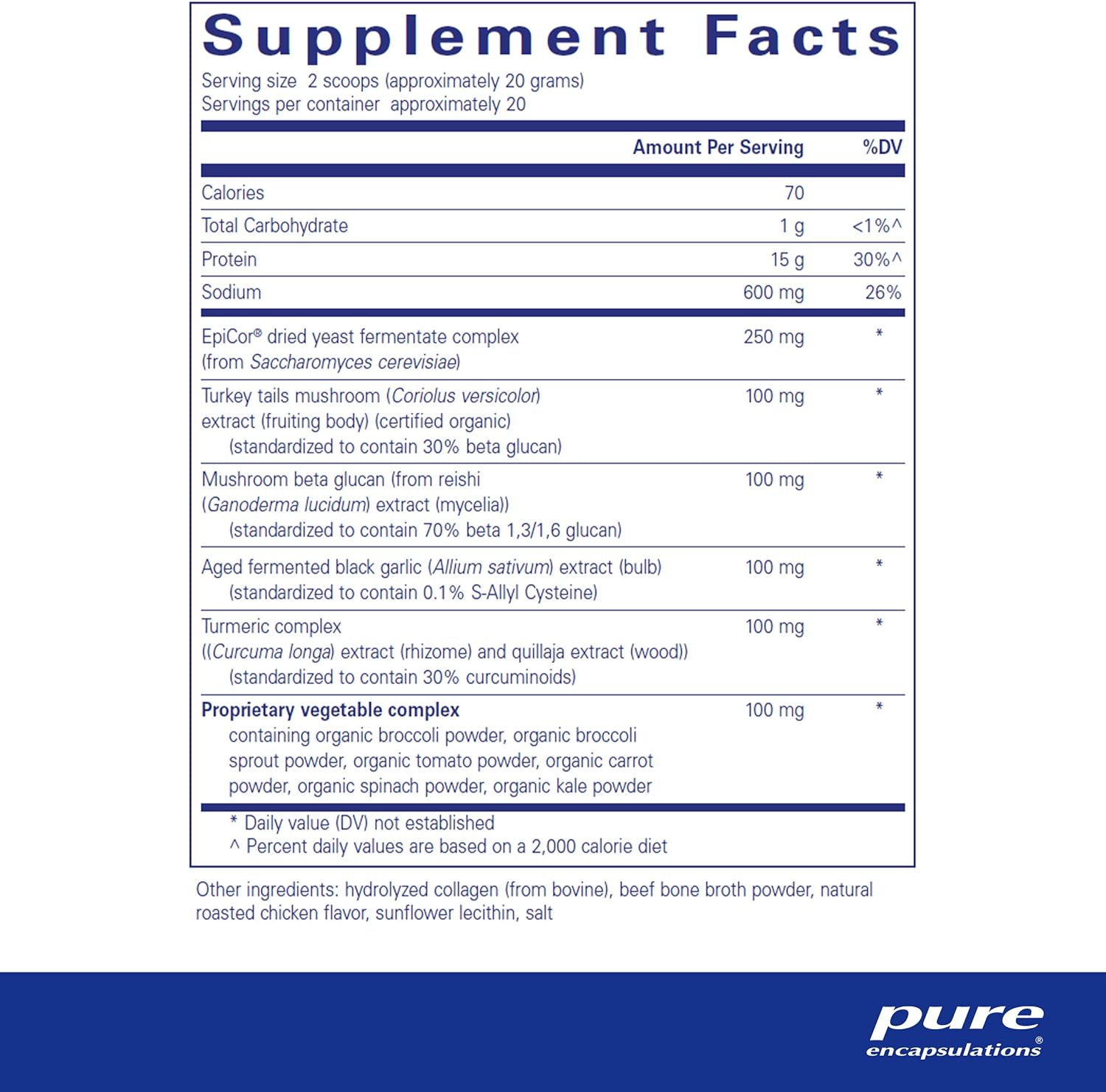 PureDefense Collagen - Pure Encapsulations 14.1 oz (400 g) SPECIAL ORDER