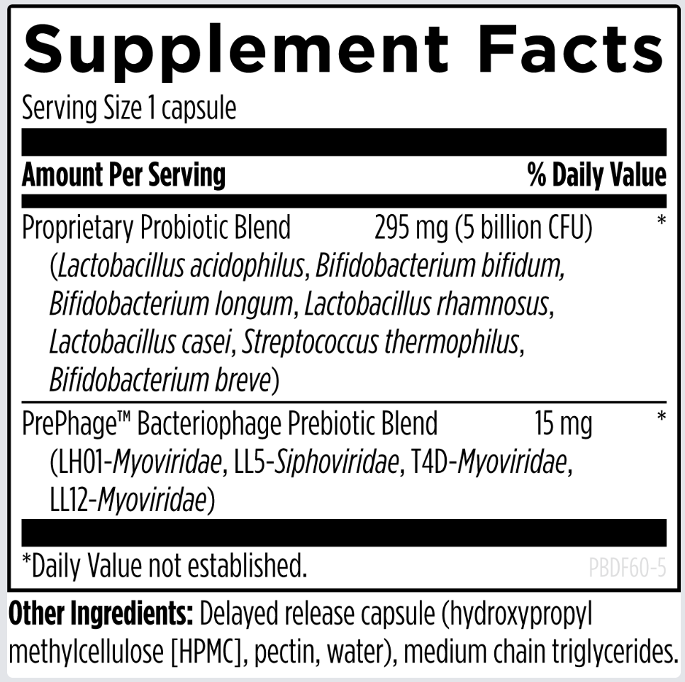 Probiophage DF™ - Designs for Health 60 caps SPECIAL ORDER