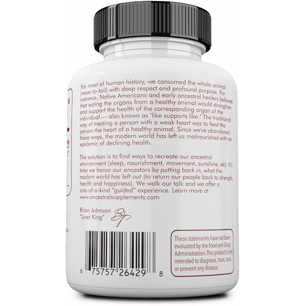 Grass Fed Bone and Marrow - Ancestral Supplements 180 caps - MorNatural