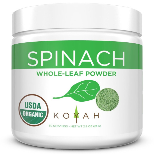 Organic Spinach Powder - Koyah 2.9 oz (81 g) SPECIAL ORDER - MorNatural