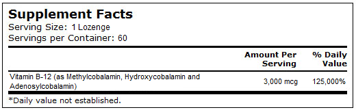 Tricobalamin™- Designs for Health 60 lozenges - MorNatural