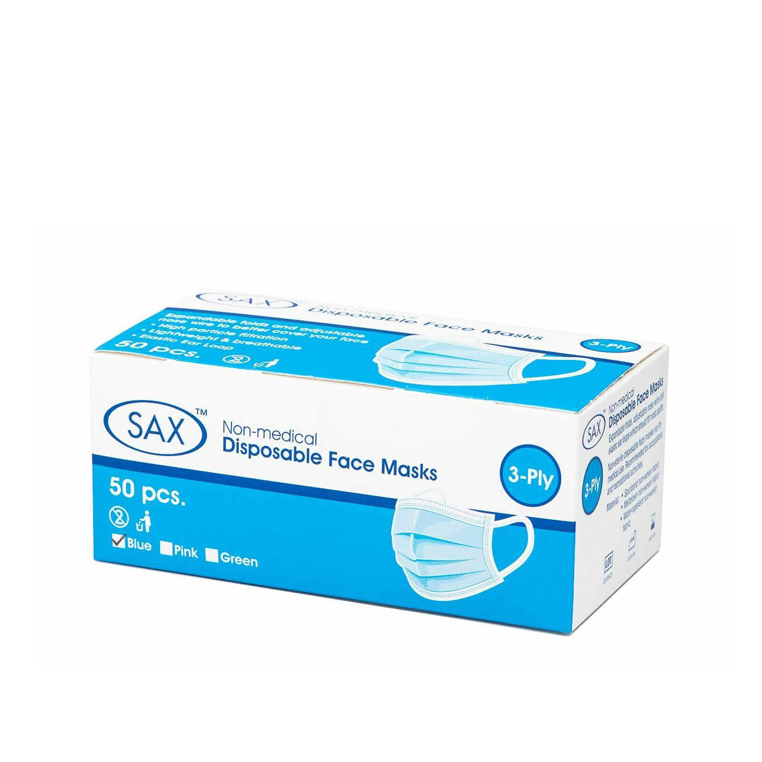 SAX Disposable Face Masks | Condoms Australia