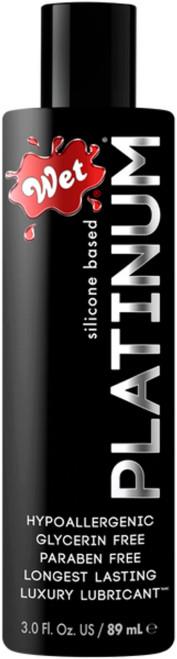 Wet Platinum Silicone Based Personal Lubricant 89ml
