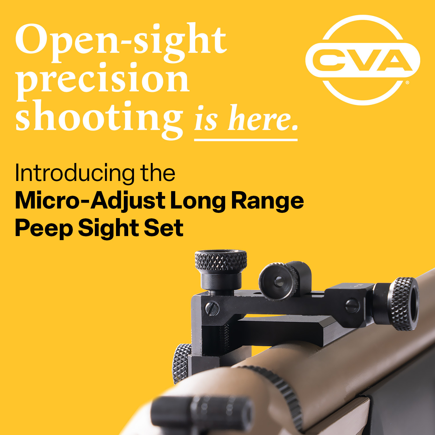 Micro-Adjust Long Range Peep Sight Set for CVA Muzzleloaders: Precision ...