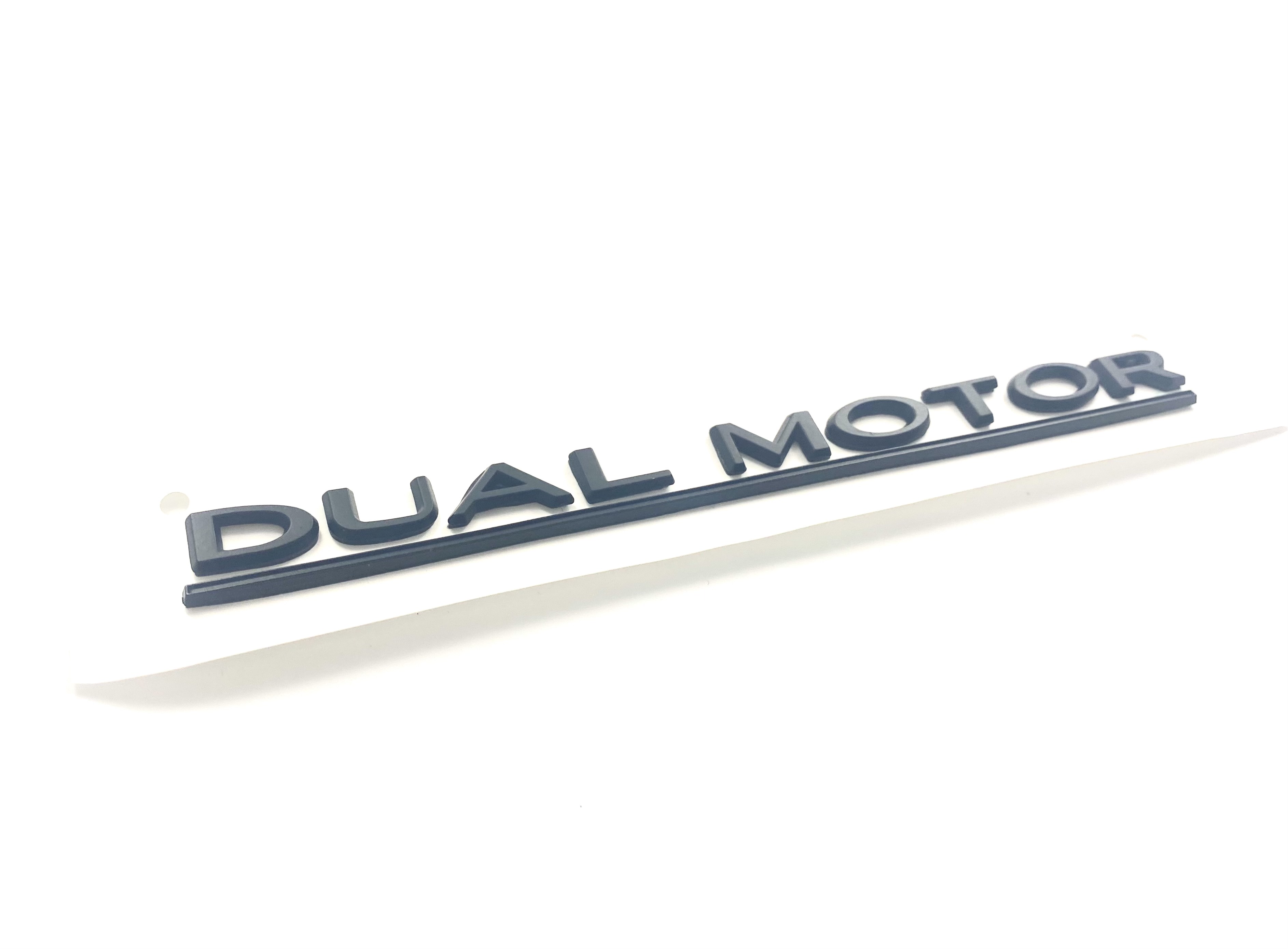 tesla dual motor emblem badge dual motor logo dual motor emblem badge ...